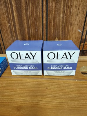 LOT OF 2 Olay Deep Moisture Slugging Mask with Shea Butter Fragrance ...
