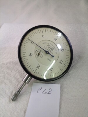 USED 1/2 TUMICO TUBULAR MICROMETER DIAL INDICATOR .0005". 3" WHITE DIAL ...