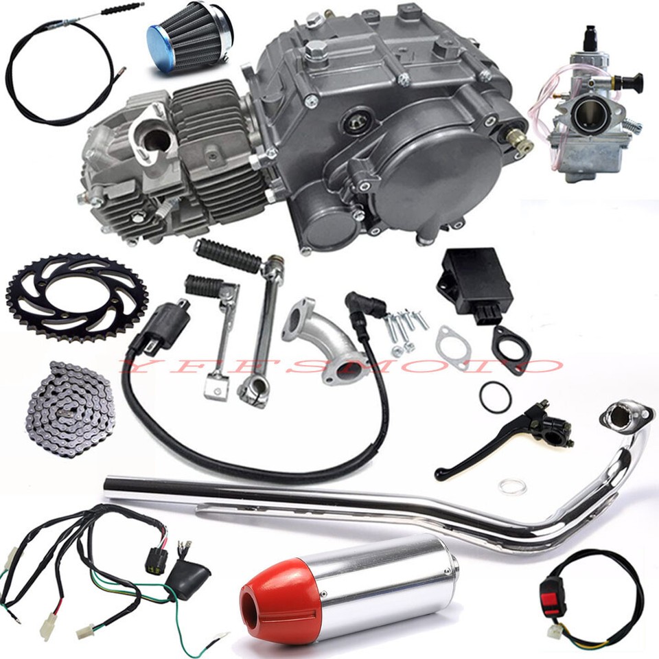 Lifan 150cc Manual Engine Motor Full Kits for Mini Trail Motorcycle ...