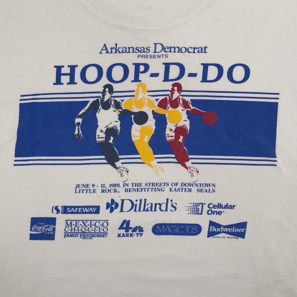 1989 Vintage Nike Hoop-D-Do Basketball Tournament T-S… - Gem