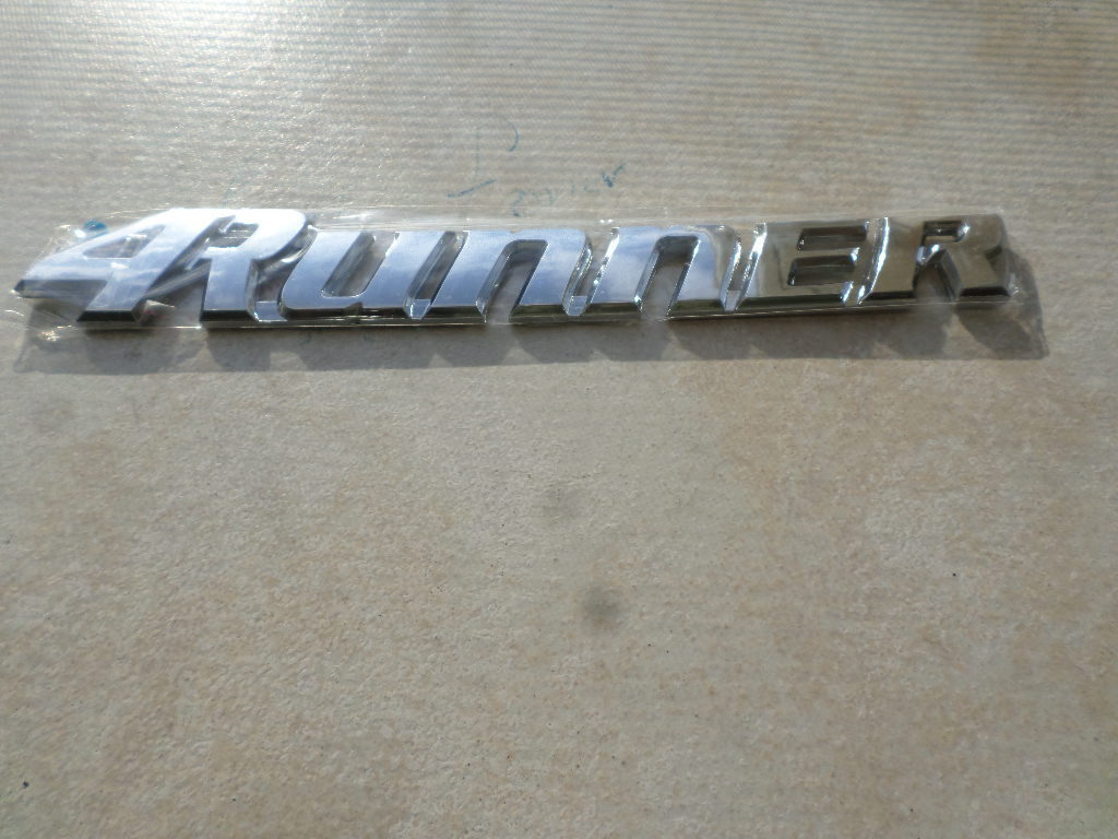 NEW TOYOTA 4RUNNER TRUNK, CHROME BACKDOOR EMBLEM 75445-35060 LOGO ...