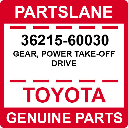 36215-60030 Toyota OEM Genuine GEAR, POWER TAKE-OFF DRIVE | eBay