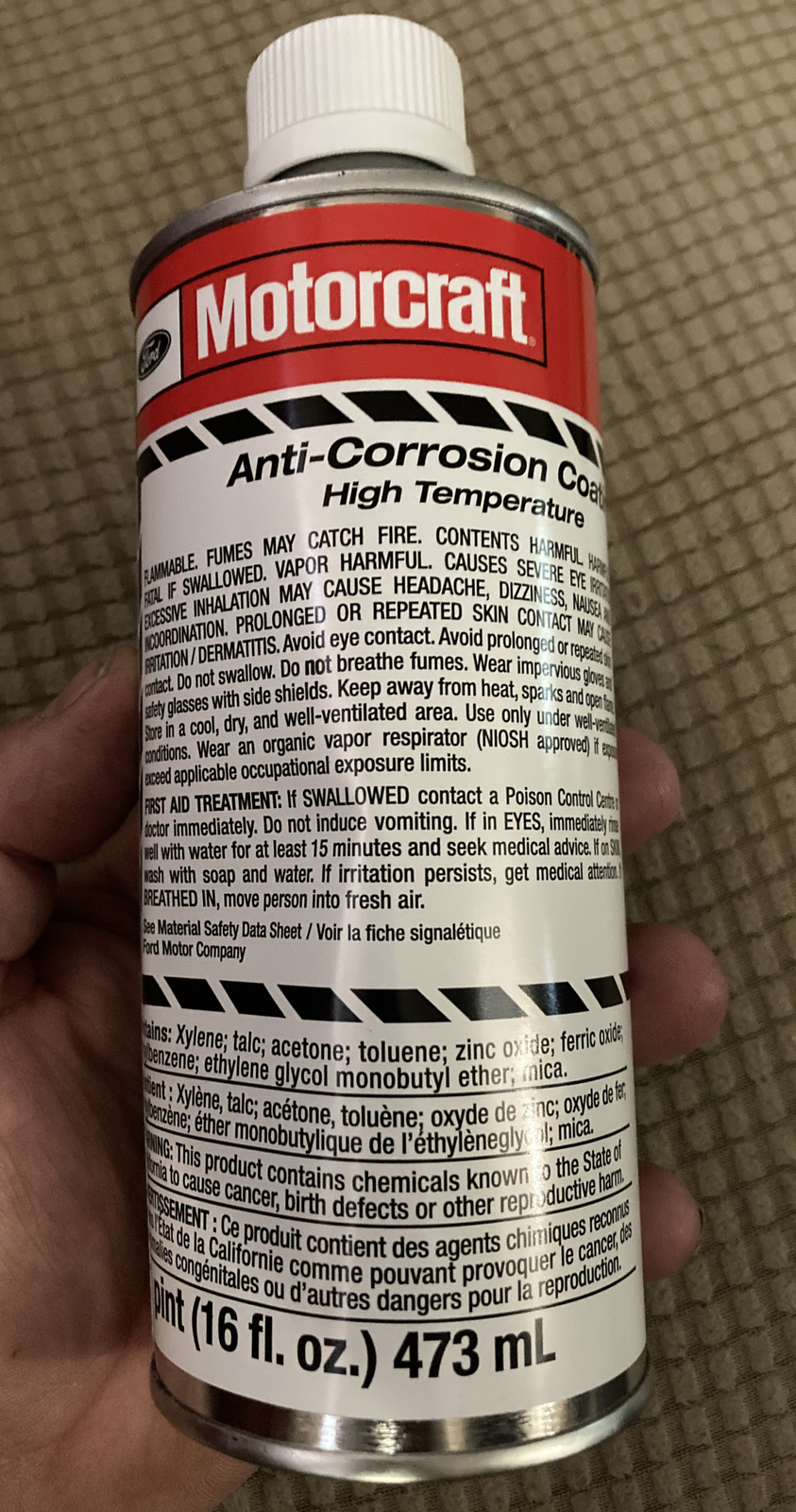 Ford Motorcraft High Temperature Anti-Corrosion Coating 16 oz 1 Pint PM ...