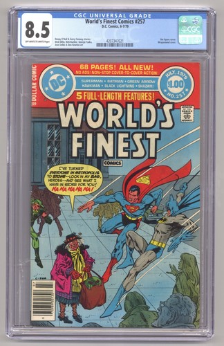 World's Finest Comics 257 (CGC 8.5) Superman Aparo wraparound cover ...