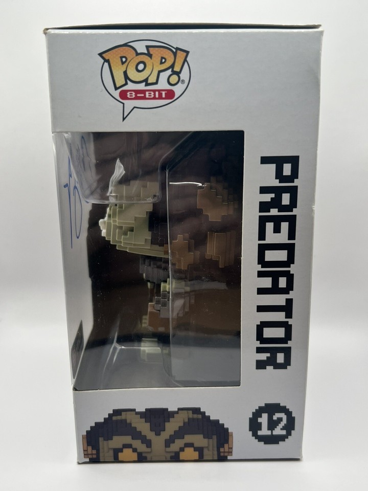 CAREY JONES SIGNED PREDATOR FUNKO POP GAMESTOP EXCLUSIVE 8-BIT #12 | eBay