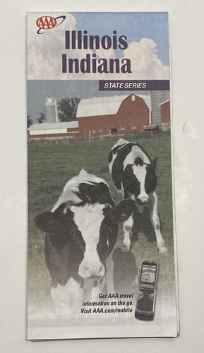 AAA State Series Illinois Indiana Road Map 2010 Edition | eBay