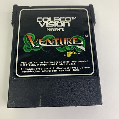 Venture ColecoVision Game *Cleaned & Tested* Vintage 1981 Made In USA ...