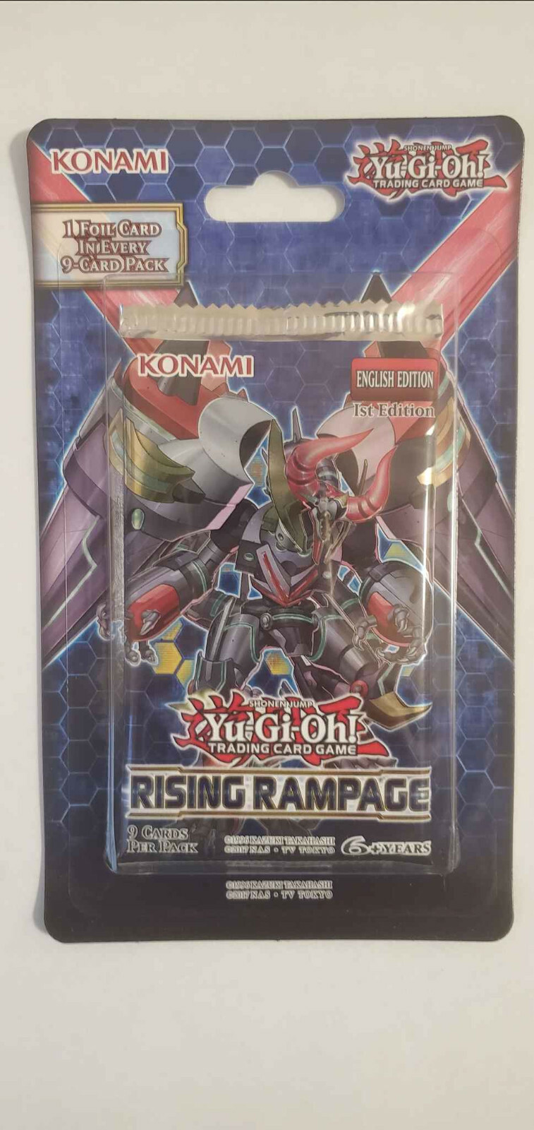 1x New Sealed Yugioh Rising Rampage Blister Packs Booster Cards English ...