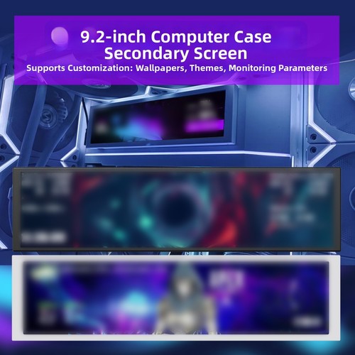 Mirabox D92 9.2 Inch Alloy Monitor for PC System Performance and ...