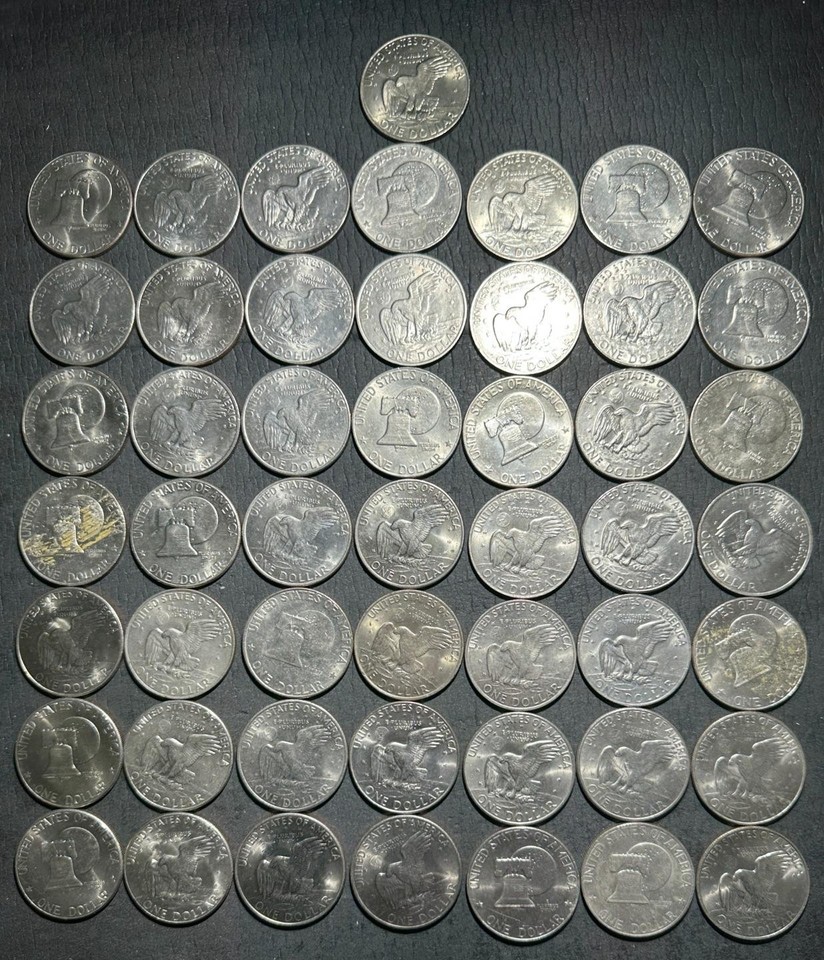1971-1978 $1 President General Eisenhower IKE Dollars Set of 50 ...
