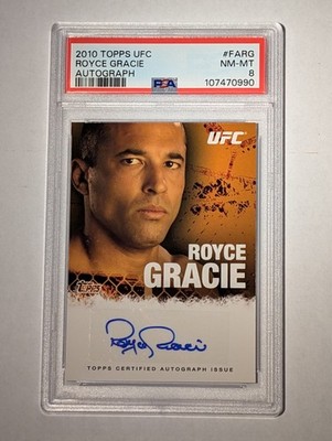 2010 Topps UFC Royce Gracie Auto PSA 8 | eBay