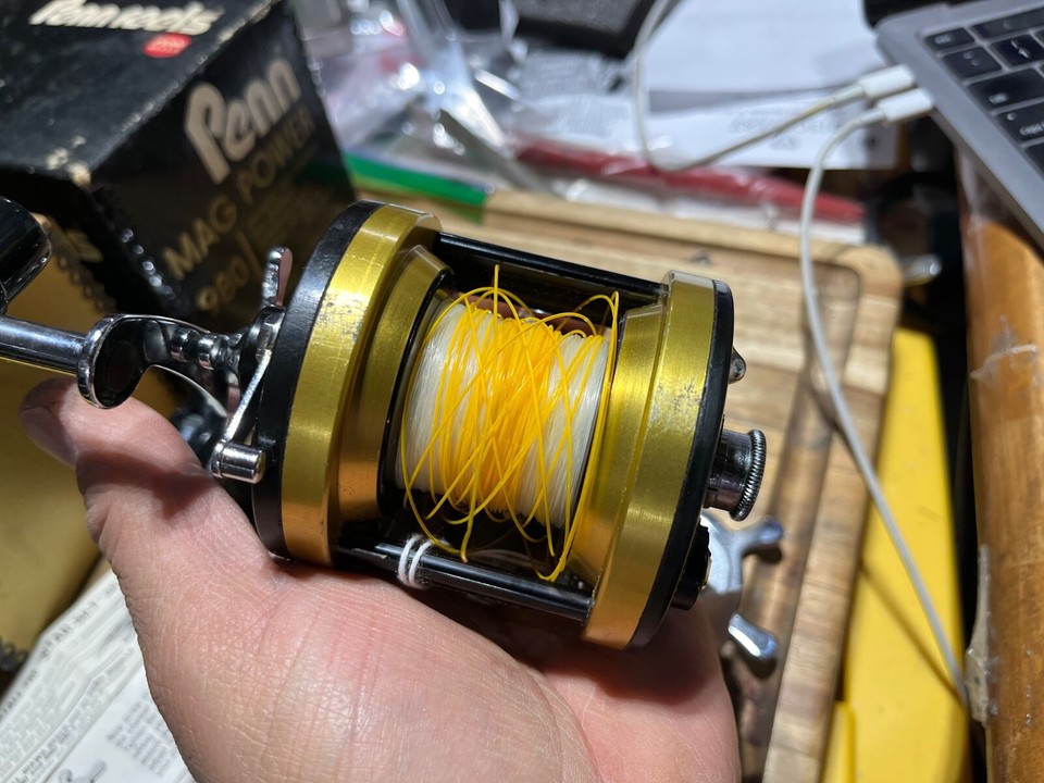 Penn 980 Mag Power fishing reel with conversion kit (25291) | eBay