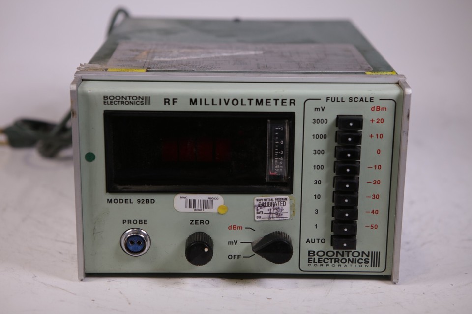 Boonton Electronics 92BD RF Millivoltmeter | eBay