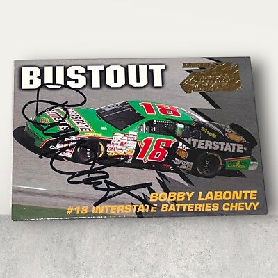 Bobby Labonte ACTION PACKED BUSTOUT #18 JGR CHEVY autographed NASCAR ...