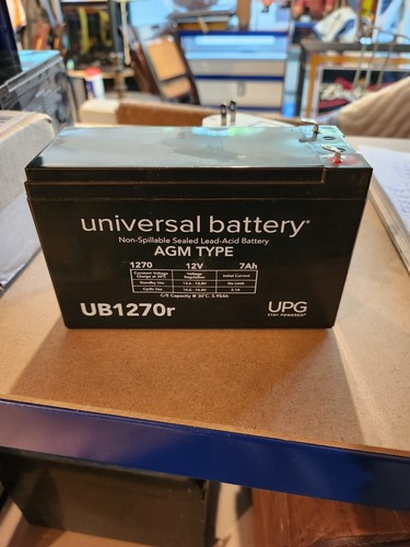 UPG Universal Battery AGM TYPE UB1270R 12V 7Ah Rechargeable Battery | eBay