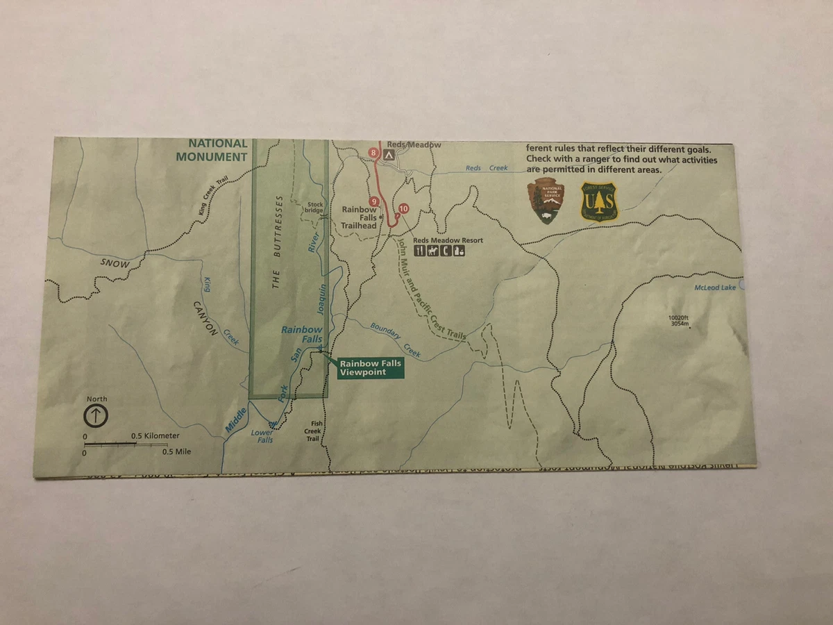 Devils Postpile Map