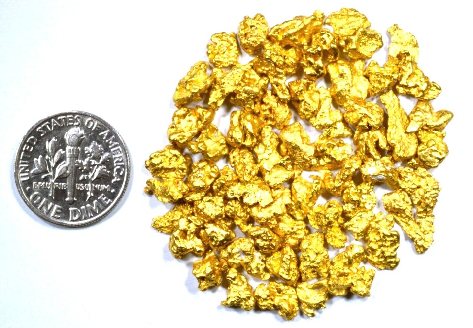 1.550 GRAMS AUSTRALIAN NATURAL PURE GOLD NUGGETS #6 MESH (#AU600) | eBay