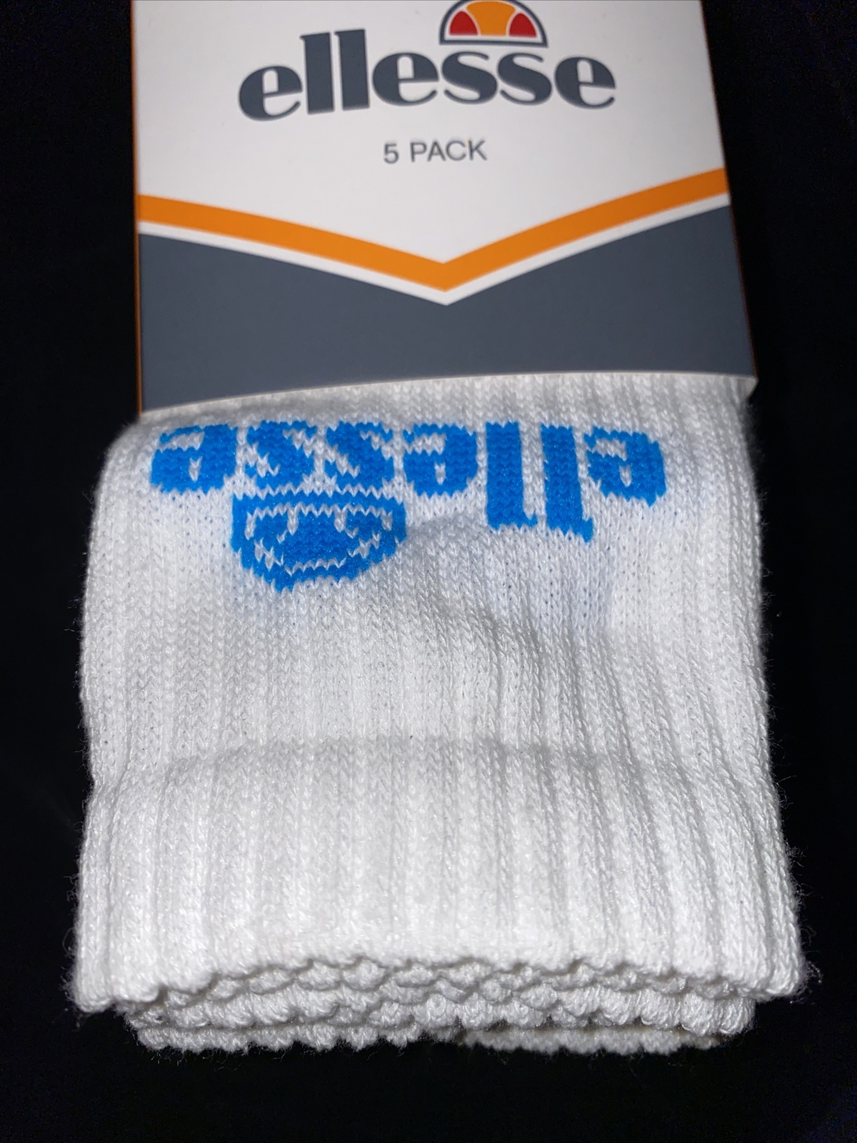 ellesse Italy Men's Crew Ankle 5 Pairs Sports Gym Socks UK 9-11 for ...