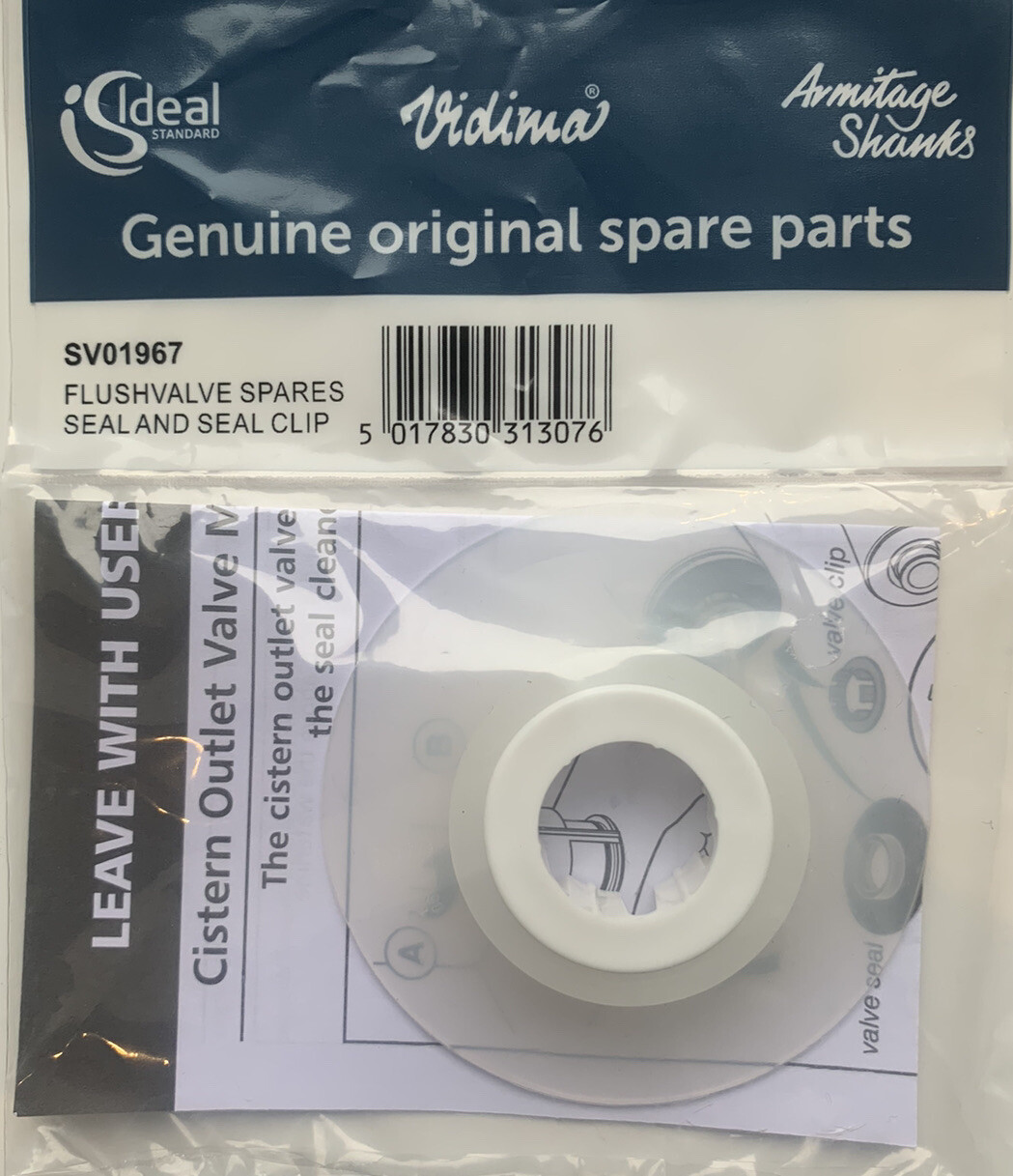 IDEAL STANDARD ARMITAGE SHANKS SV92667 TOILET CISTERN DUAL FLUSH VALVE ...