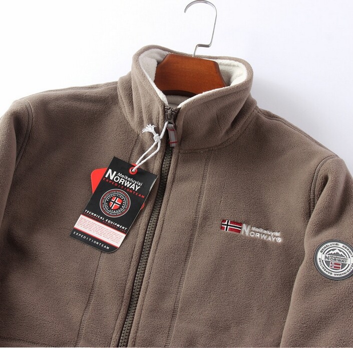 Men Fleece Jacket Outdoor Warm Thick Norway Ski Mountain Coat Full Zip ...