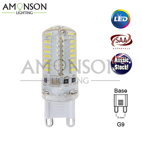 Amonson Lighting NEW G9 240V 3W Dim/Non-Dim Mini LED Chip Light Bulb ...