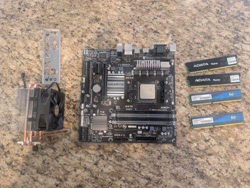Gigabyte GA-78LMT-USB motherboard with AMD FX6300 CPU and 16gb (4x4 ...