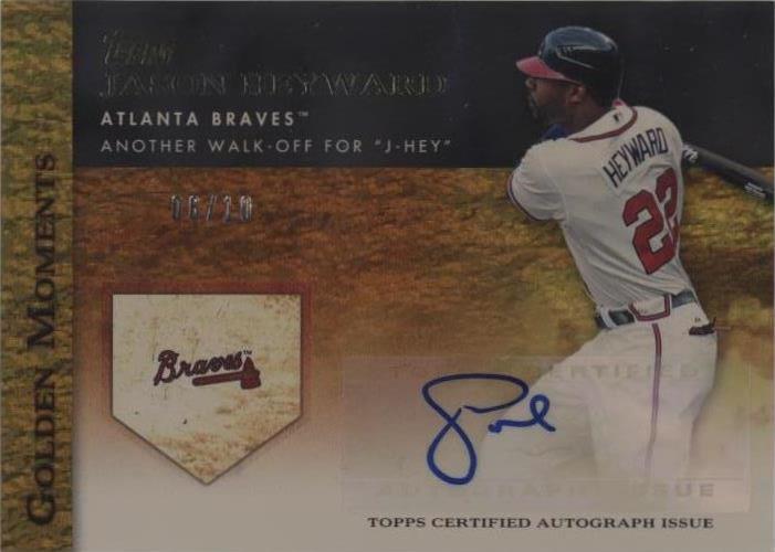2012 Topps - Golden Moments Autographs Jason Heyward #GMA-JH Gold /10 ...