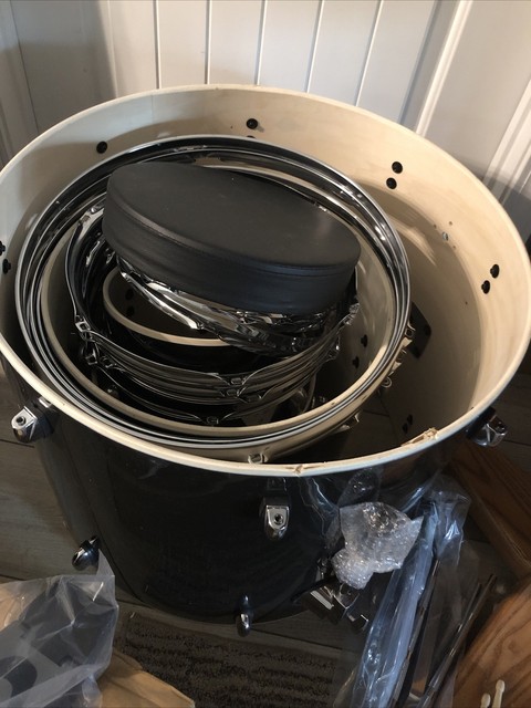 Donner 22" Full Size Acoustic Drum Kit 5-Piece Complete Adults Drum Set ...