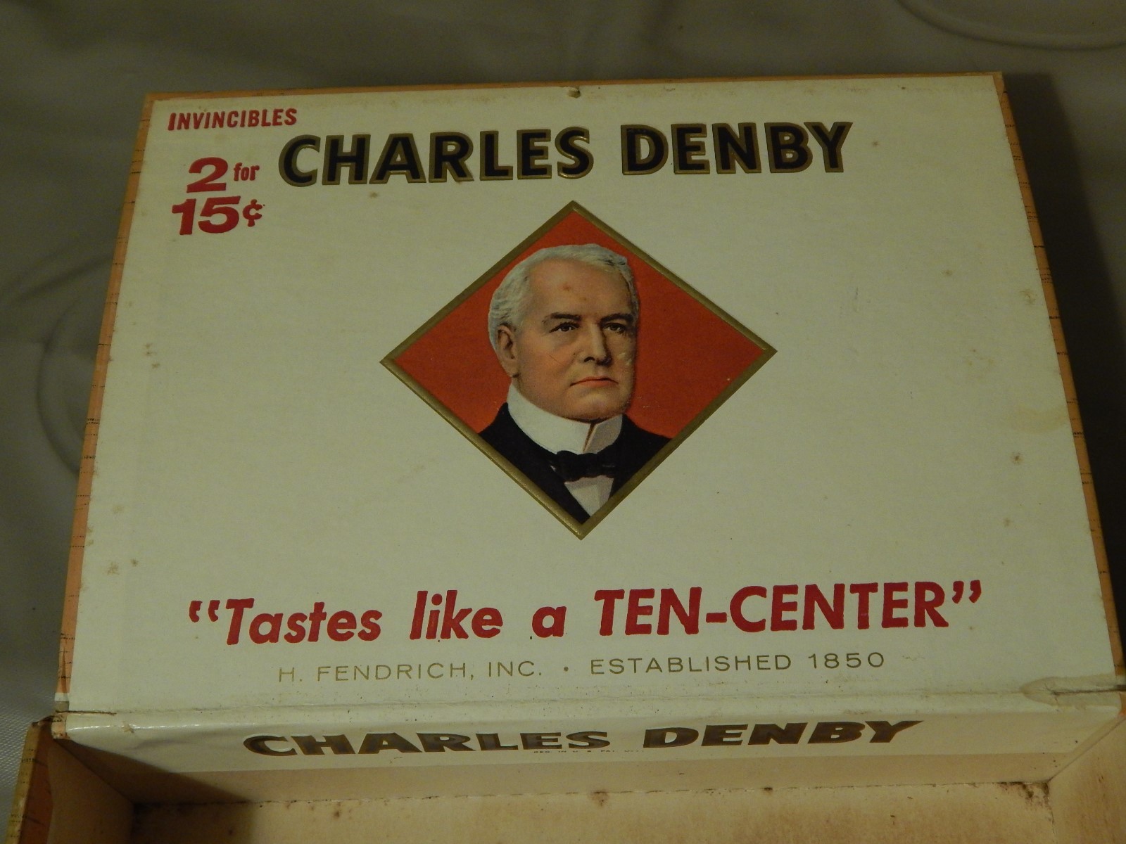 Charles Denby ~Invincibles~ (CIGAR BOX) 2 For 15c "Taste Like a Ten ...