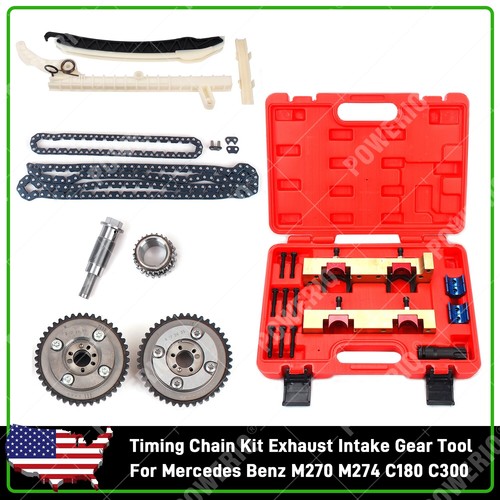 Timing Chain Kit Exhaust Intake Gear Tool For Mercedes Benz M270 M274 ...