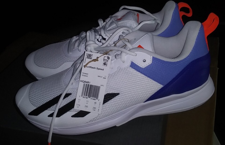 NIB Adidas CourtFlash Speed Tennis Shoes Men's Size 13 HQ8481 New | eBay