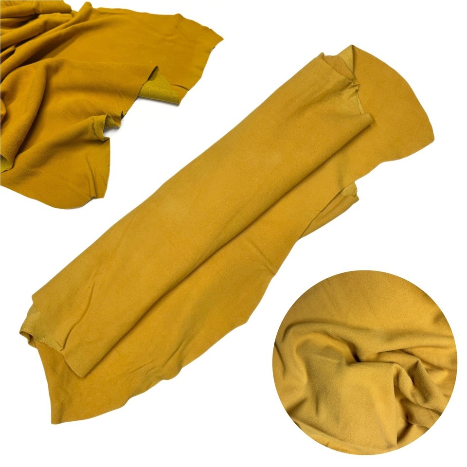 Natural Deerskin Suede Leather Hide - Soft Buckskin Splits for Crafts ...