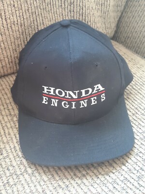 NEW Honda ENGINES Baseball Hat Cap BLACK Logo VINTAGE lawnmower dealer ...