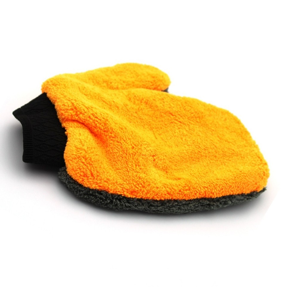 Car Cleaning Detailing Car Wash Brush Care Glove Coral Fleece Super ...