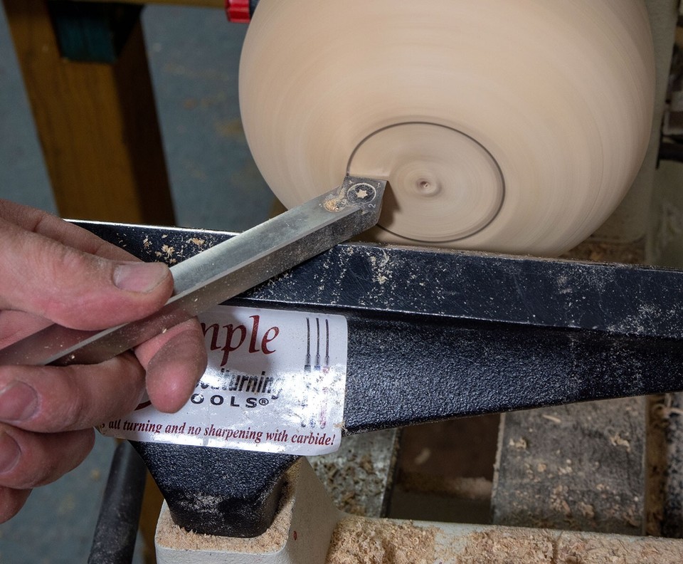 Simple Woodturning Tools 5 Tool Set of Carbide Wood Lathe Tools with ...