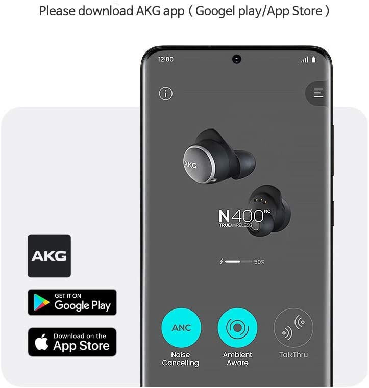 AKG N400NC TWS True Wireless Bluetooth Noise-cancelling Headphones ...