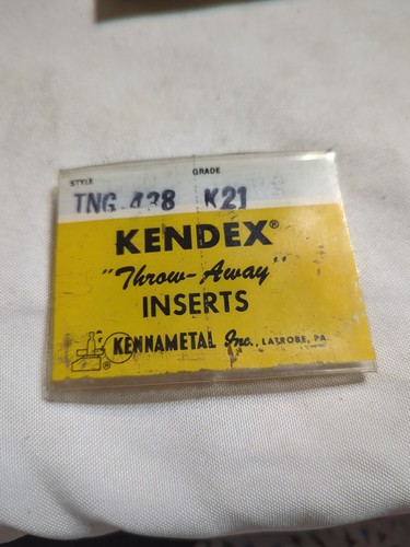 5pcs NEW KENNAMETAL KENDEX TNG 438 K21 CARBIDE TURNING INSERTS MADE IN ...