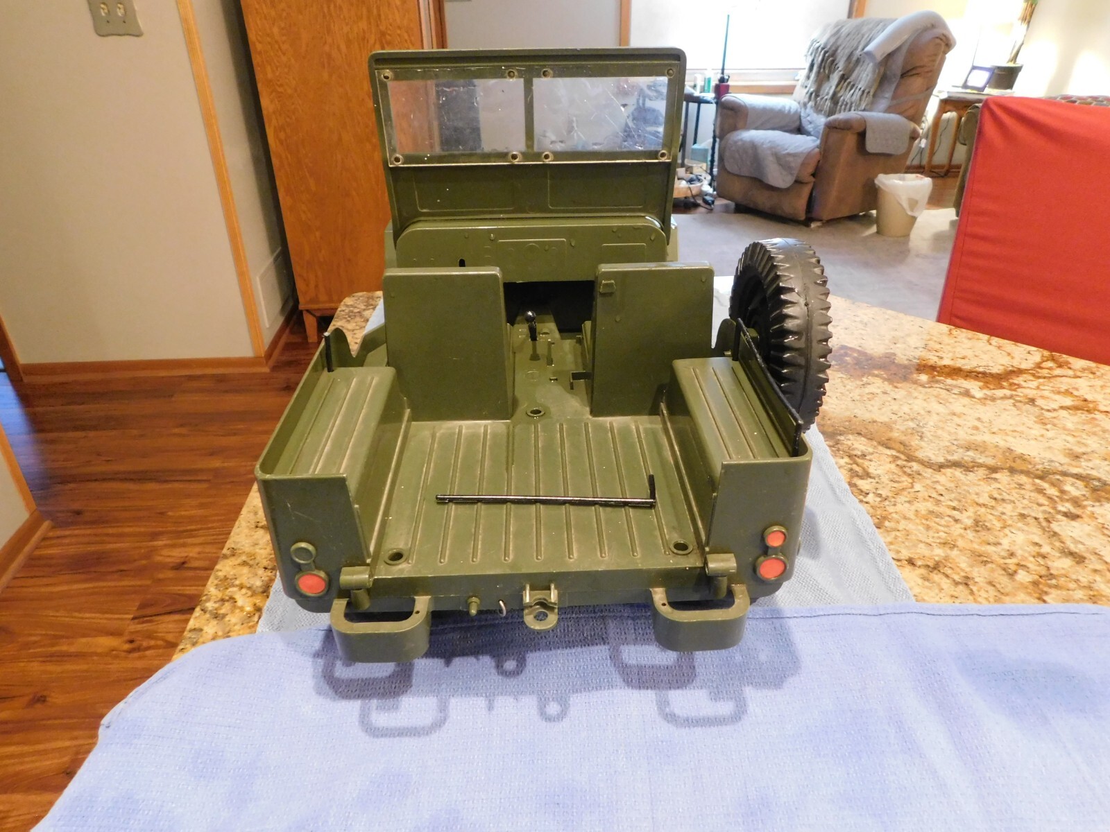 gi joe Jeep and trailer vintage army green good condition | eBay