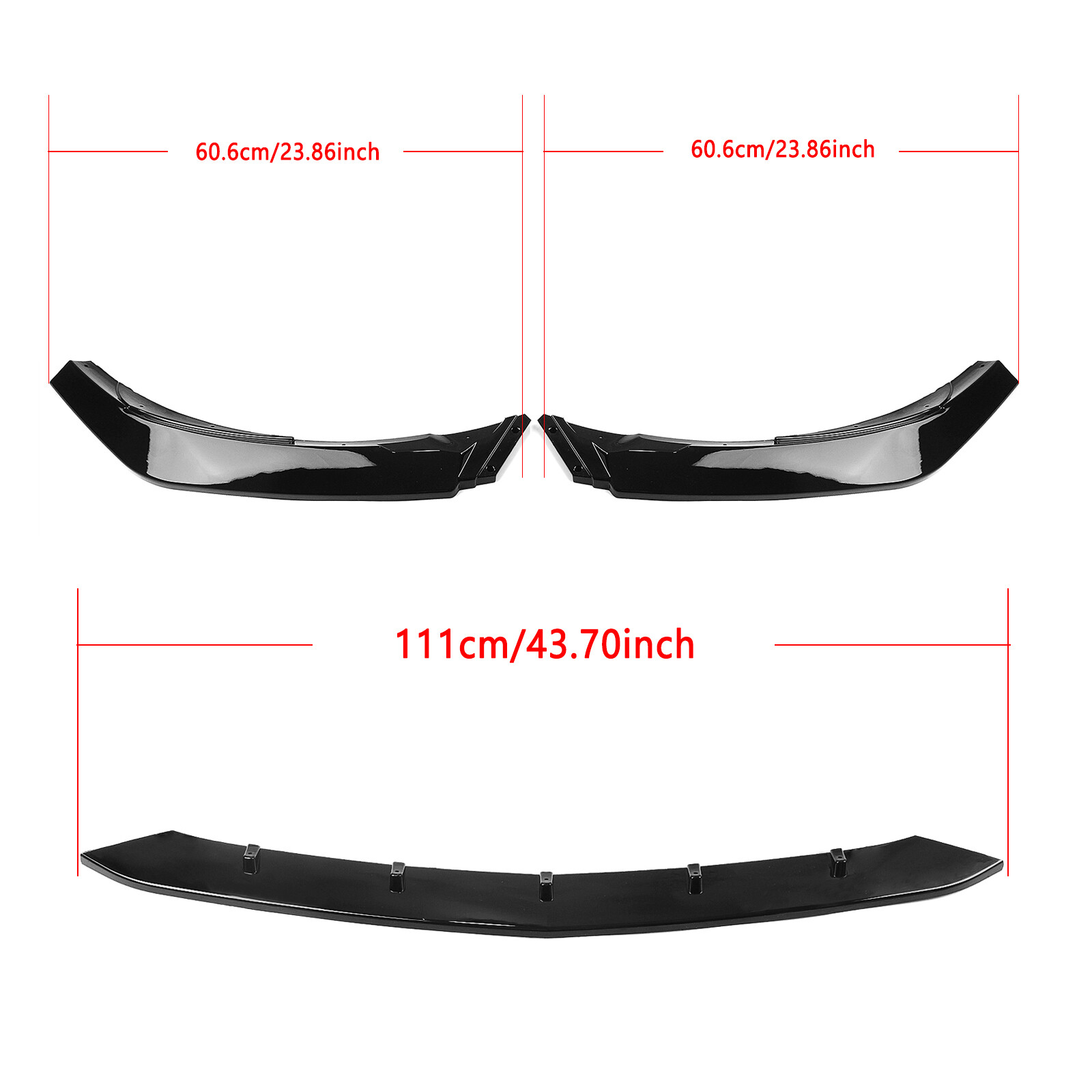 Front Bumper Spoiler Lip Kit For Benz A Class W176 A200 A45 AMG 2015 ...