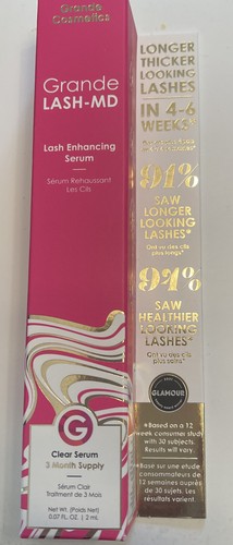 GrandeLash Lash Enhancing Serum 2 mL 0.07 Oz Grande 3 Month Supply Full ...