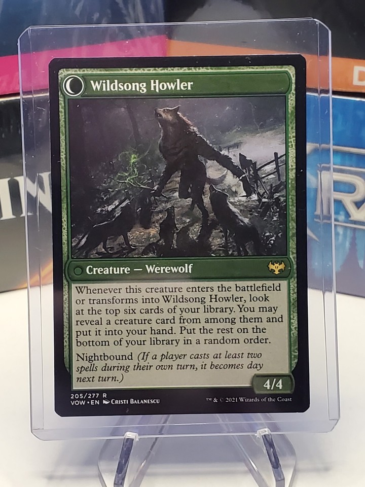 Howlpack Piper // Wildsong Howler NM, English MTG Innistrad: Crimson ...