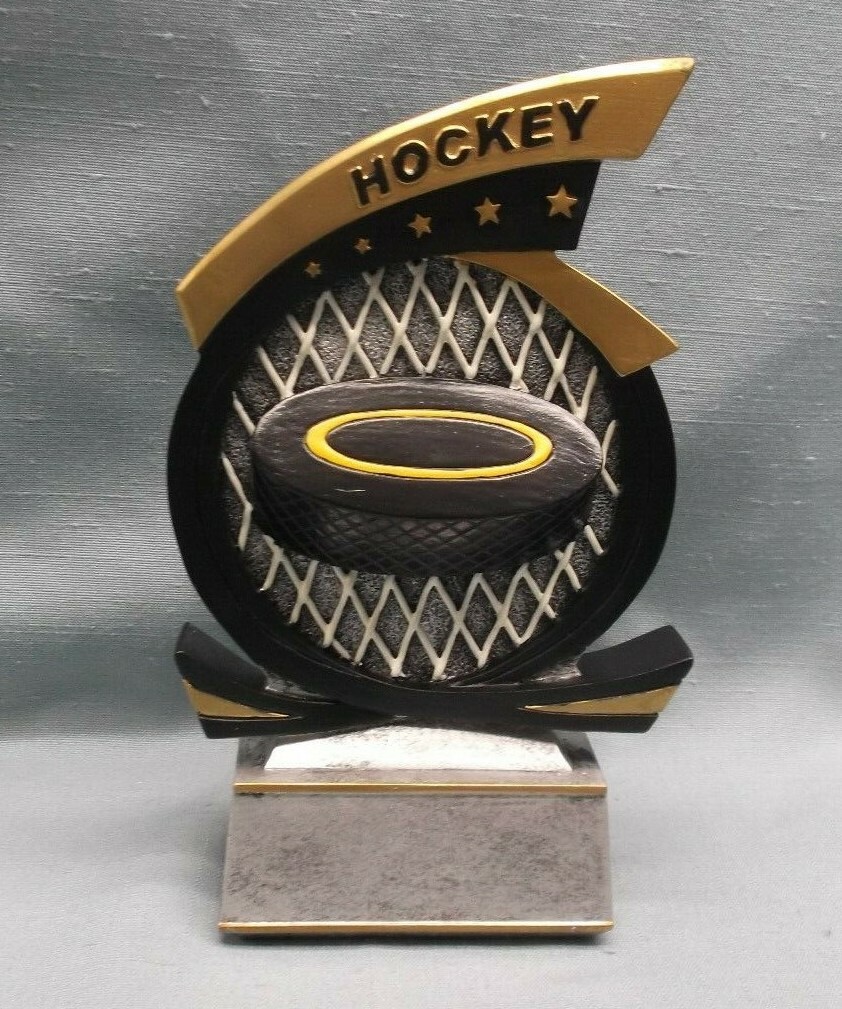 HOCKEY puck trophy resin PDU 81441GS award | eBay