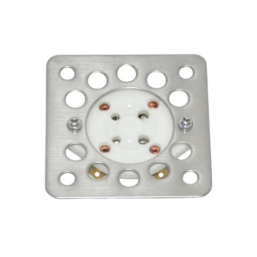 2pcs 4pin Ventilated Steel Mounting Plate Tube Socket Shock Proof 2A3 ...