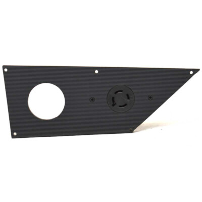 Bass Cat Boat Bow Panel | w/ 4 Spade Trolling Motor Receptacle Black | eBay
