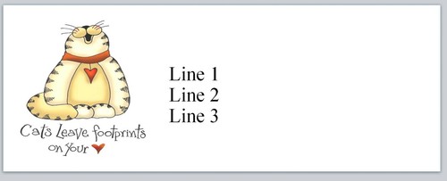 Personalized Address labels Primitive Country Tabby Cat (p 756) | eBay