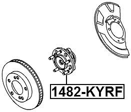 Front Wheel Hub Febest 1482-KYRF Oem 4142009401 | eBay