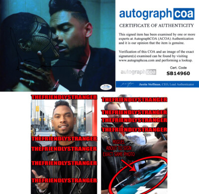 Singer MIGUEL PIMENTEL signed "ADORN" 8X10 PHOTO a EXACT PROOF Sure ...