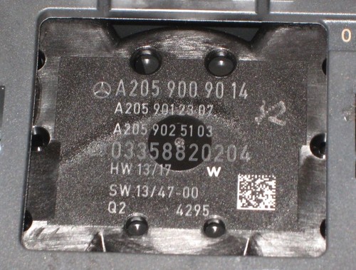 2015 2016 2017 MERCEDES C300 Control Panel Command Control Unit ...