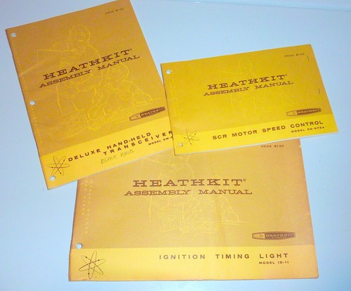 Vintage Heathkit Assembly Manual Lot - GW-21, GD-973A, ID-11 Very Nic See Photos | eBay