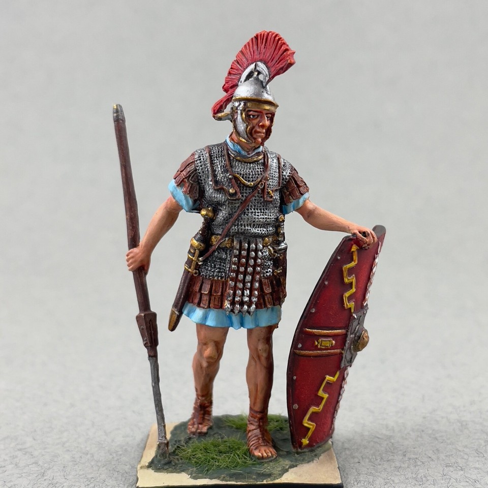 Roman Legionary 1/32, Roman soldier miniature, Ancient soldier, Painted ...